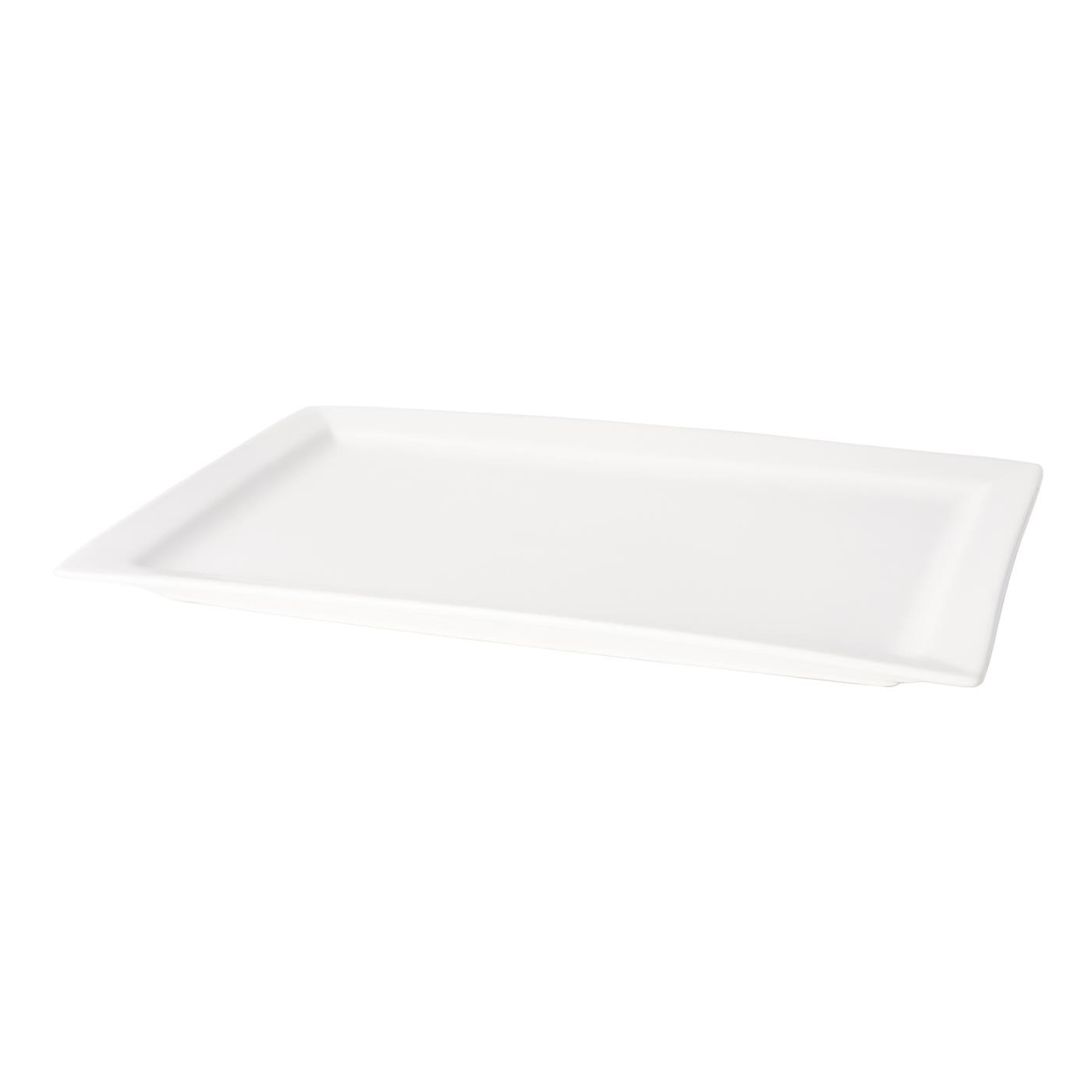 White Ceramic Rectangular Platter for Rent NYC | SDPR NYC, NJ